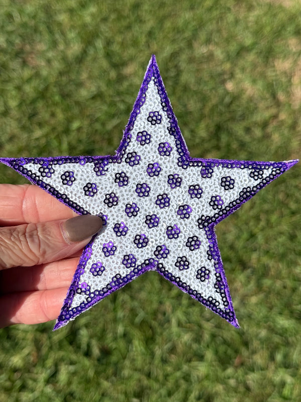 5” Sequin Polka Dot Star (OSC ORIGINAL) DO NOT COPY – Ohhseauxcute