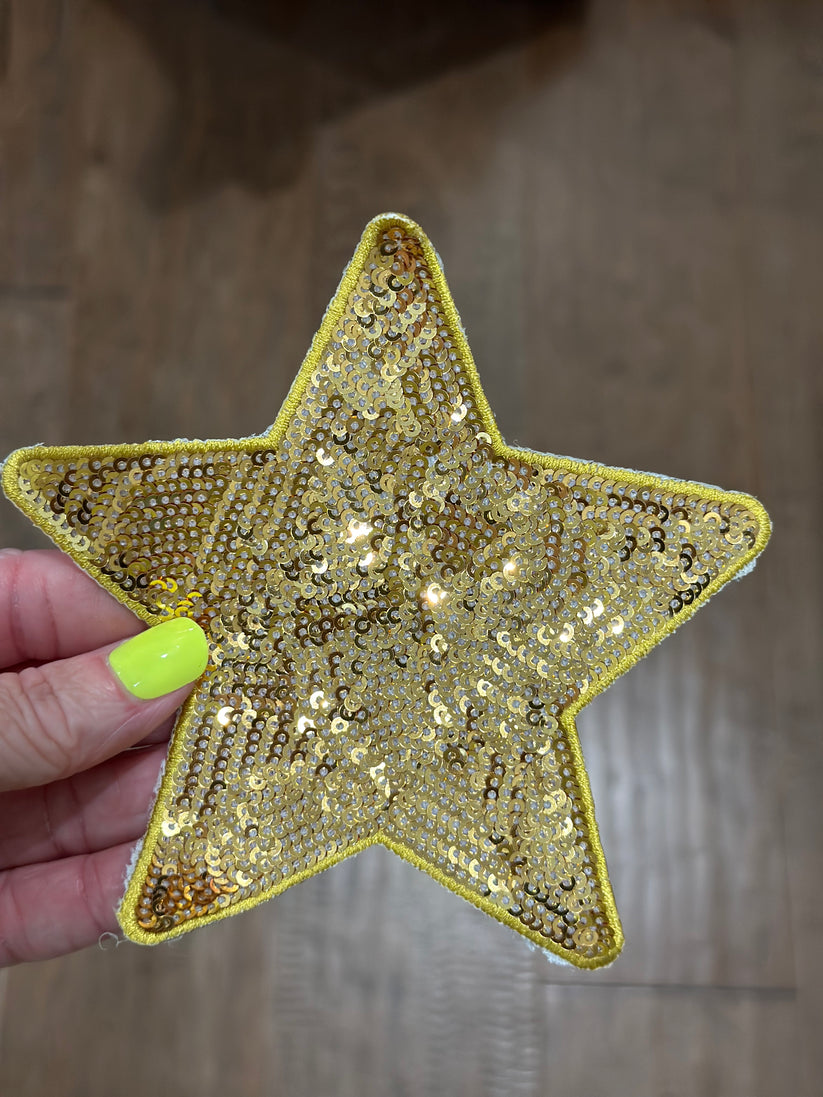 Large and Small Sequin Star Patch – Ohhseauxcute